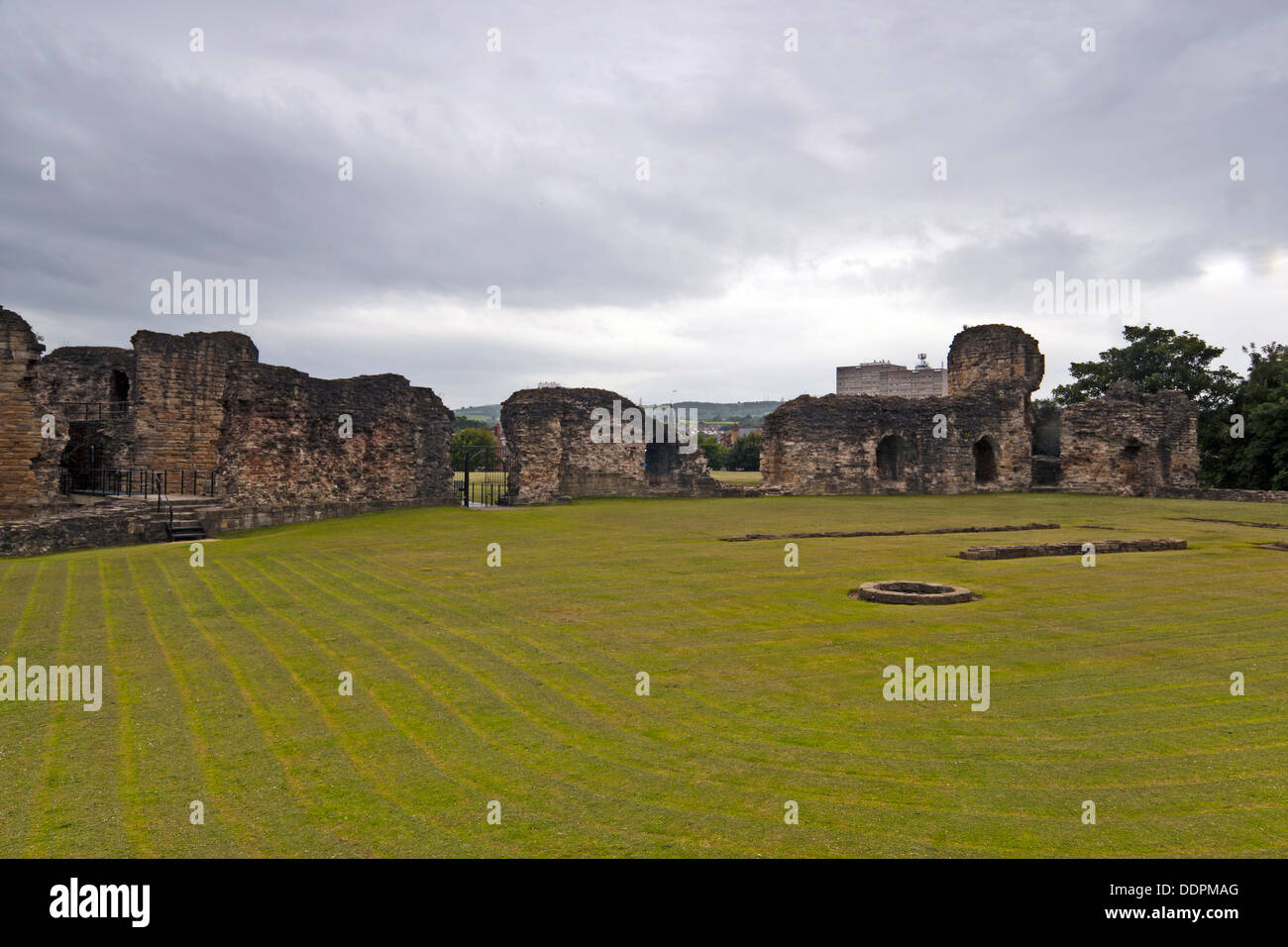 Flint Castle Southern Curtain Wall, North Wales Stock Photo - Alamy