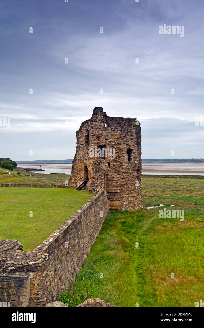 Flint Castle North East Tower, North Wales Stock Photo - Alamy