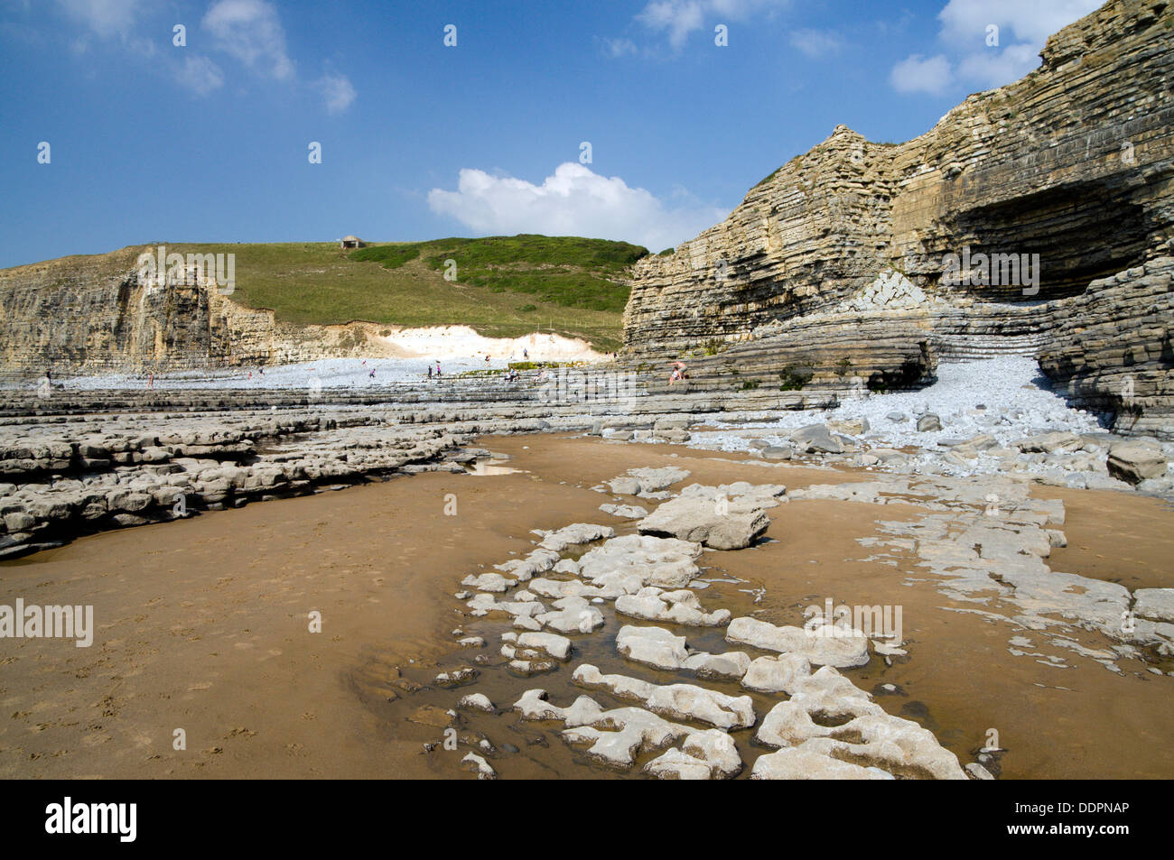 Lias limestone cliffs cwm nash hi-res stock photography and images - Alamy