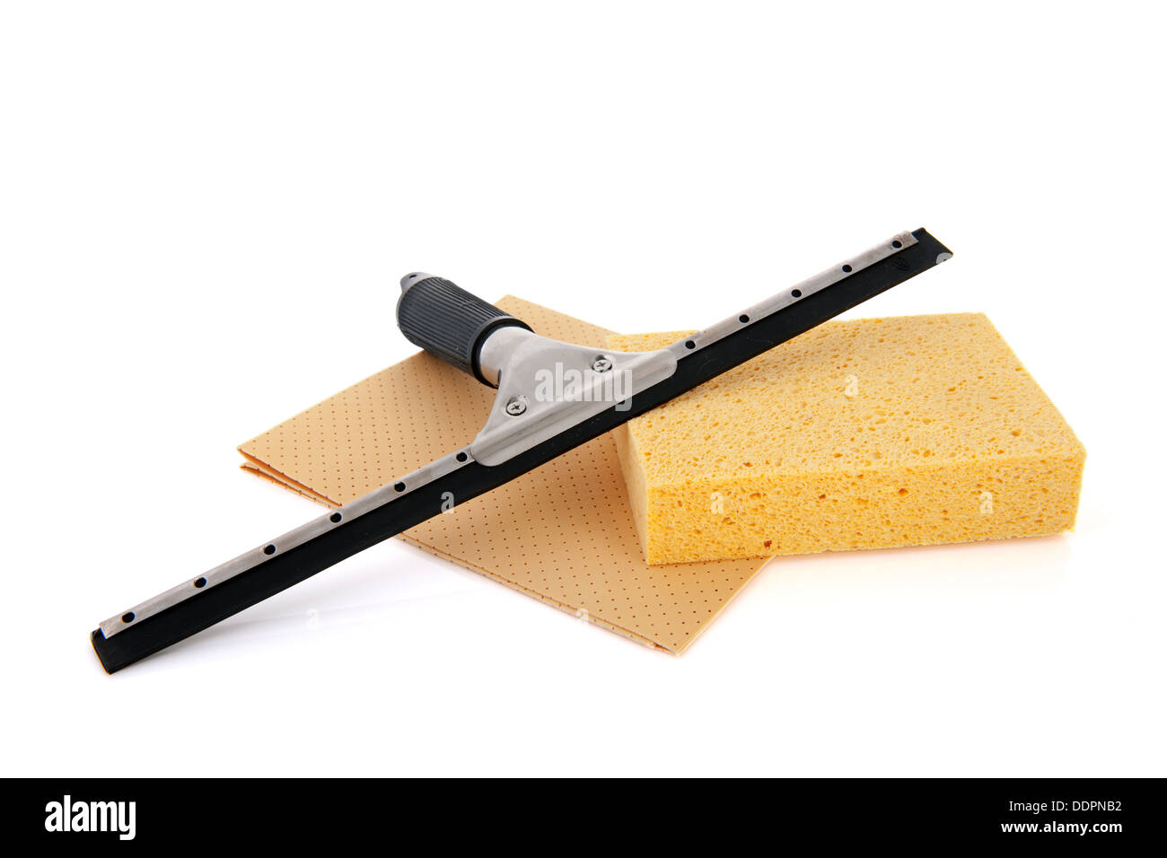 Tools for cleaning windows isolated over white background Stock Photo ...