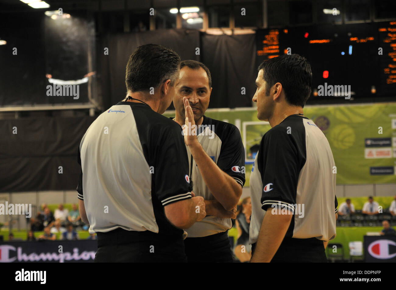 Referees in debate Stock Photo - Alamy