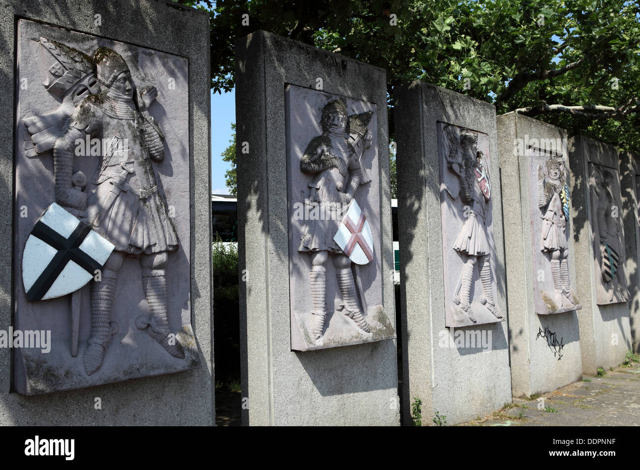 Sculptures of the Electors of the Holy Roman Empire in Mainz, Germany ...