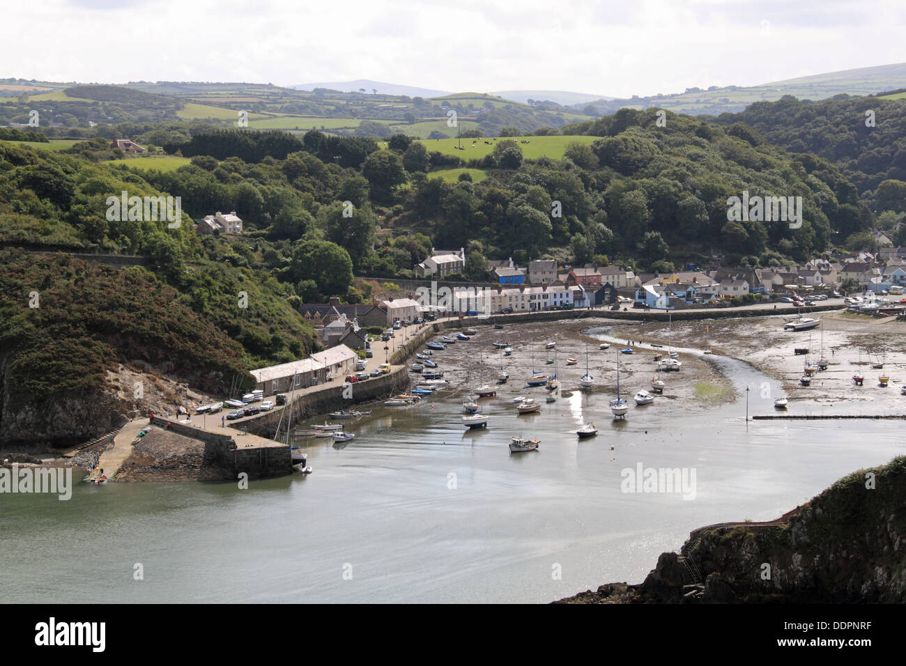 Lower Town harbour, Fishguard, Pembrokeshire, Wales, Great Britain ...