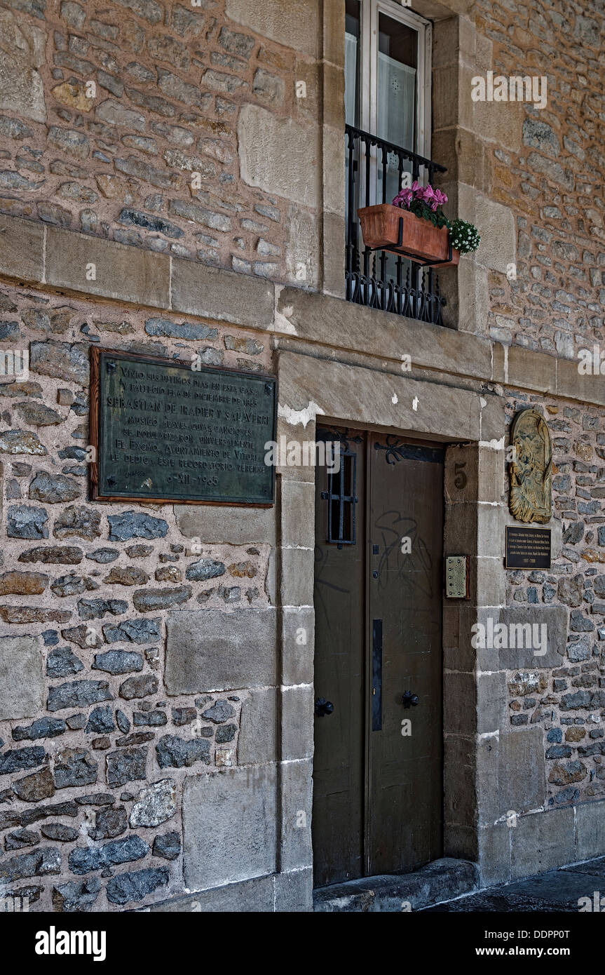 House where he lived his last days D, Sebastian, Iradier and Salaver ...
