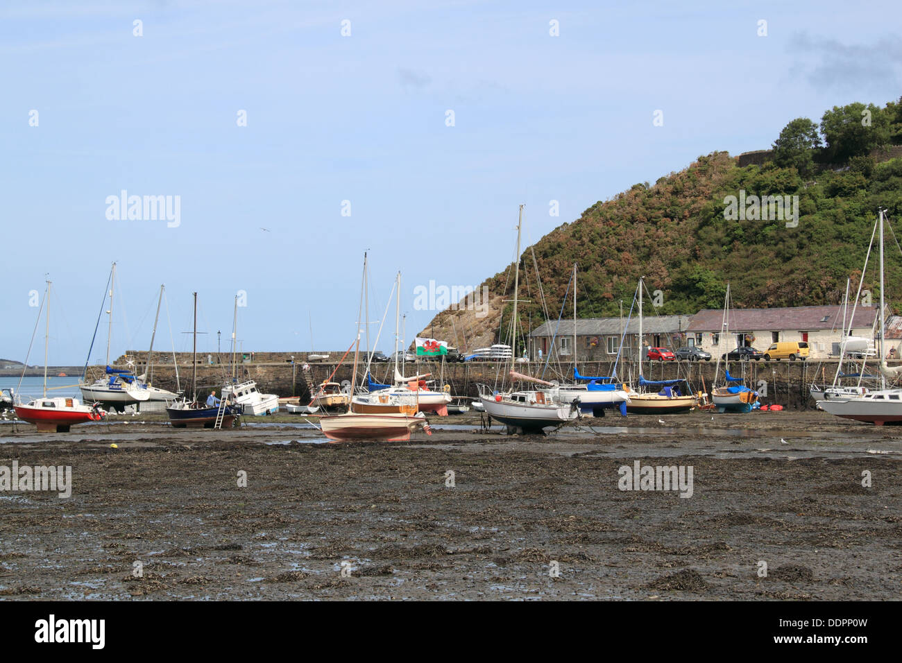 Lower Town harbour, Fishguard, Pembrokeshire, Wales, Great Britain ...