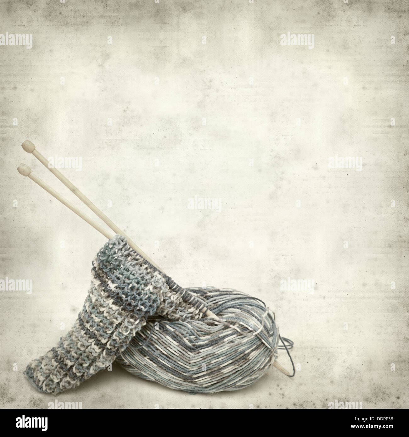 textured old paper background with knitting Stock Photo - Alamy
