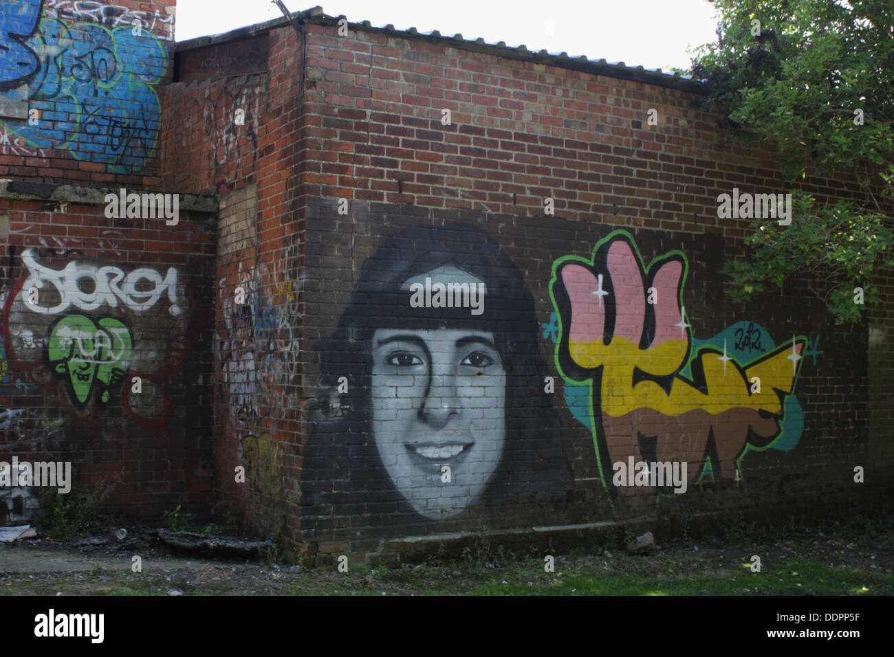 Graffiti on a wall in Sunderland, Tyne and Wear Stock Photo - Alamy