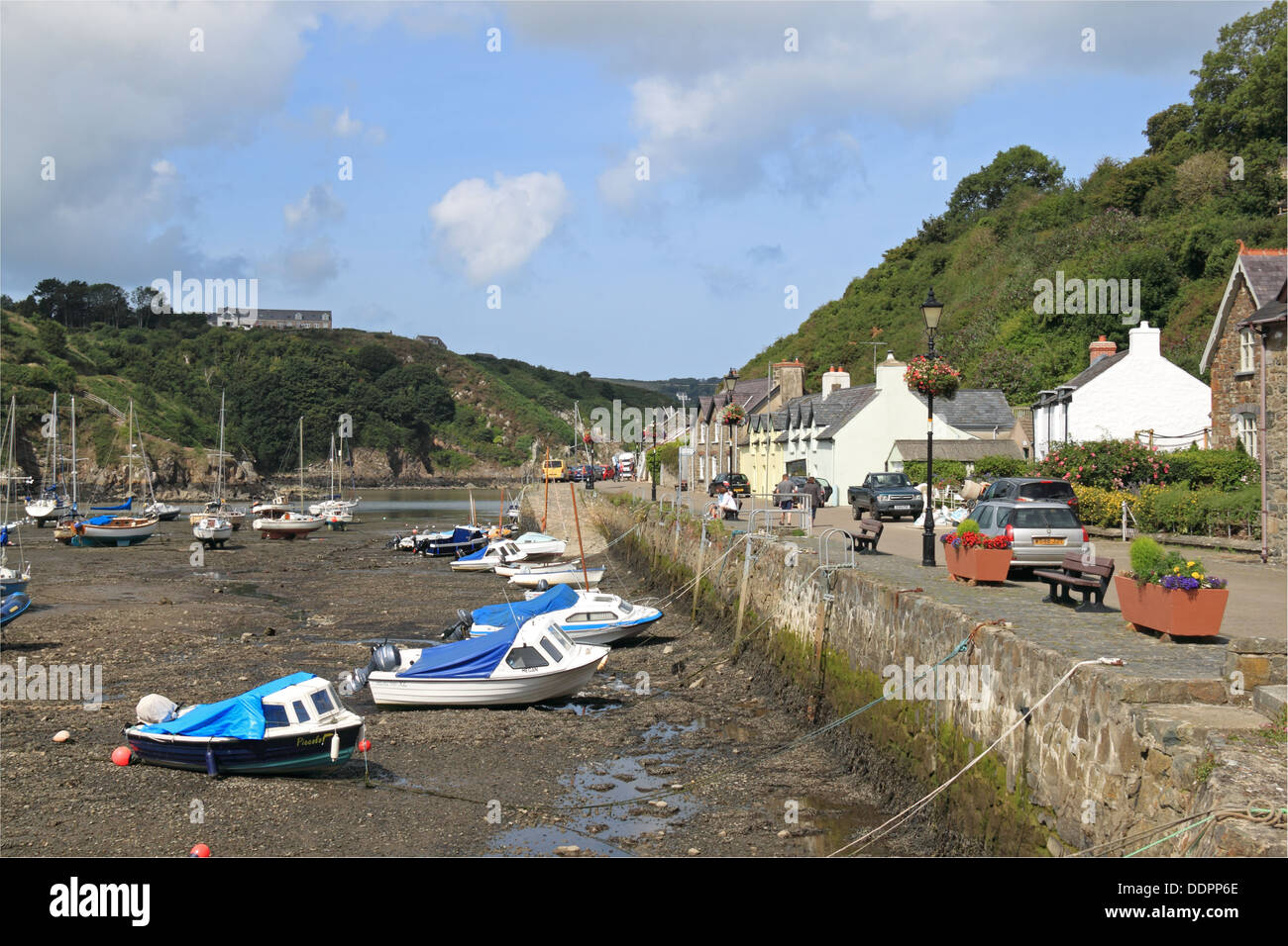 Lower Town harbour, Fishguard, Pembrokeshire, Wales, Great Britain ...