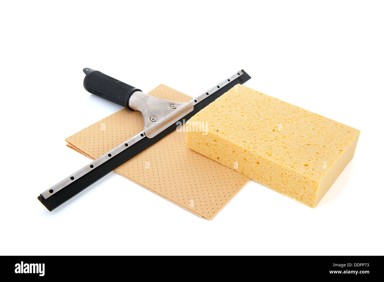 Tools for cleaning windows isolated over white background Stock Photo ...