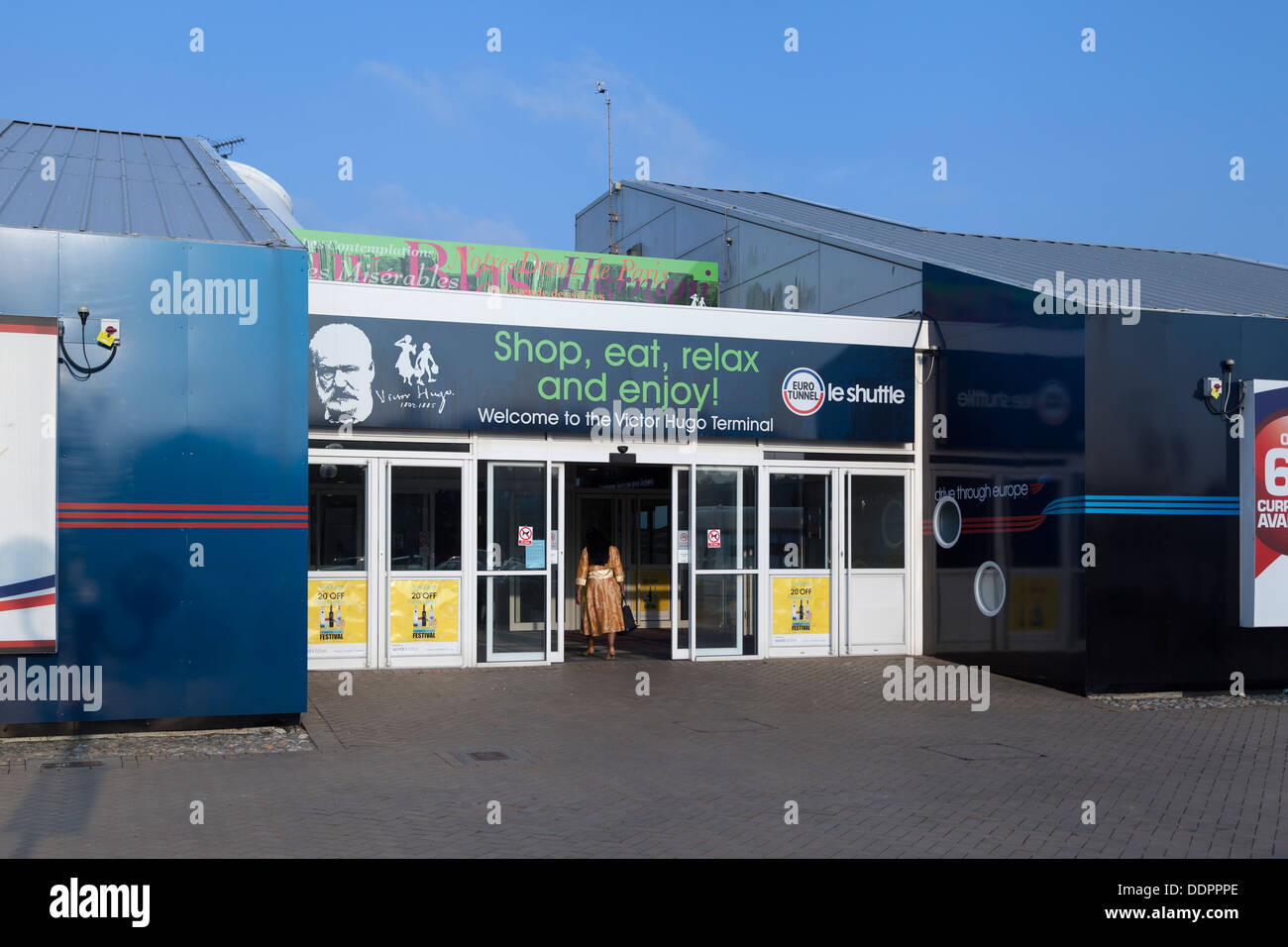 Eurotunnel le shuttle Victor Hugo passenger Terminal in Folkestone ...