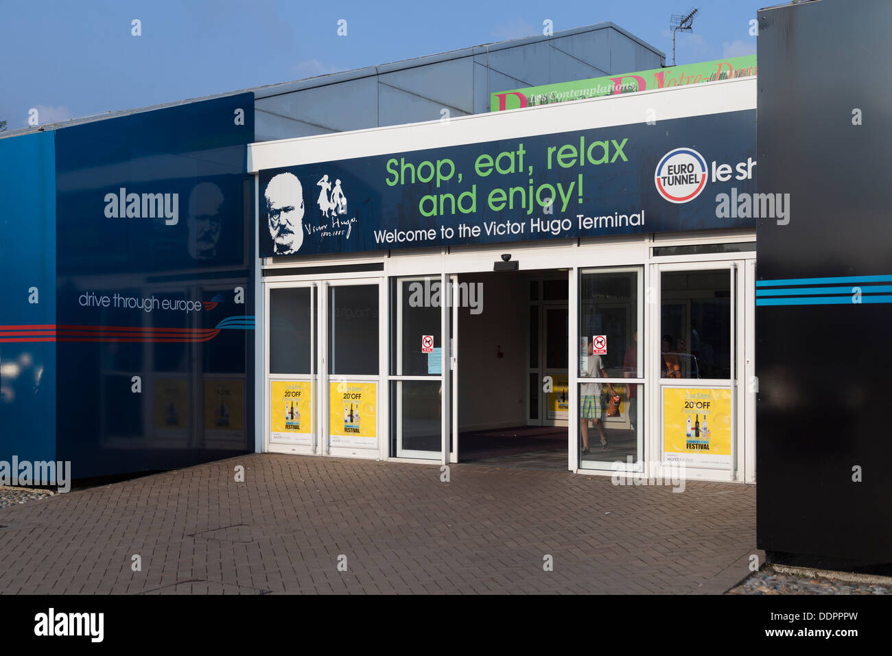 Eurotunnel le shuttle Victor Hugo passenger Terminal in Folkestone ...