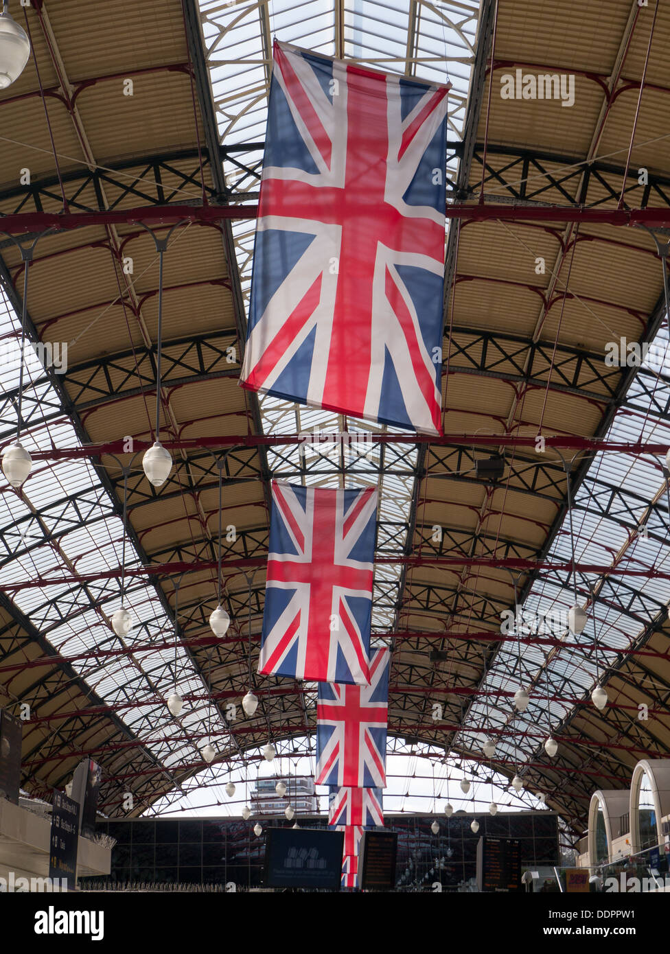 British flag hanging hi-res stock photography and images - Alamy