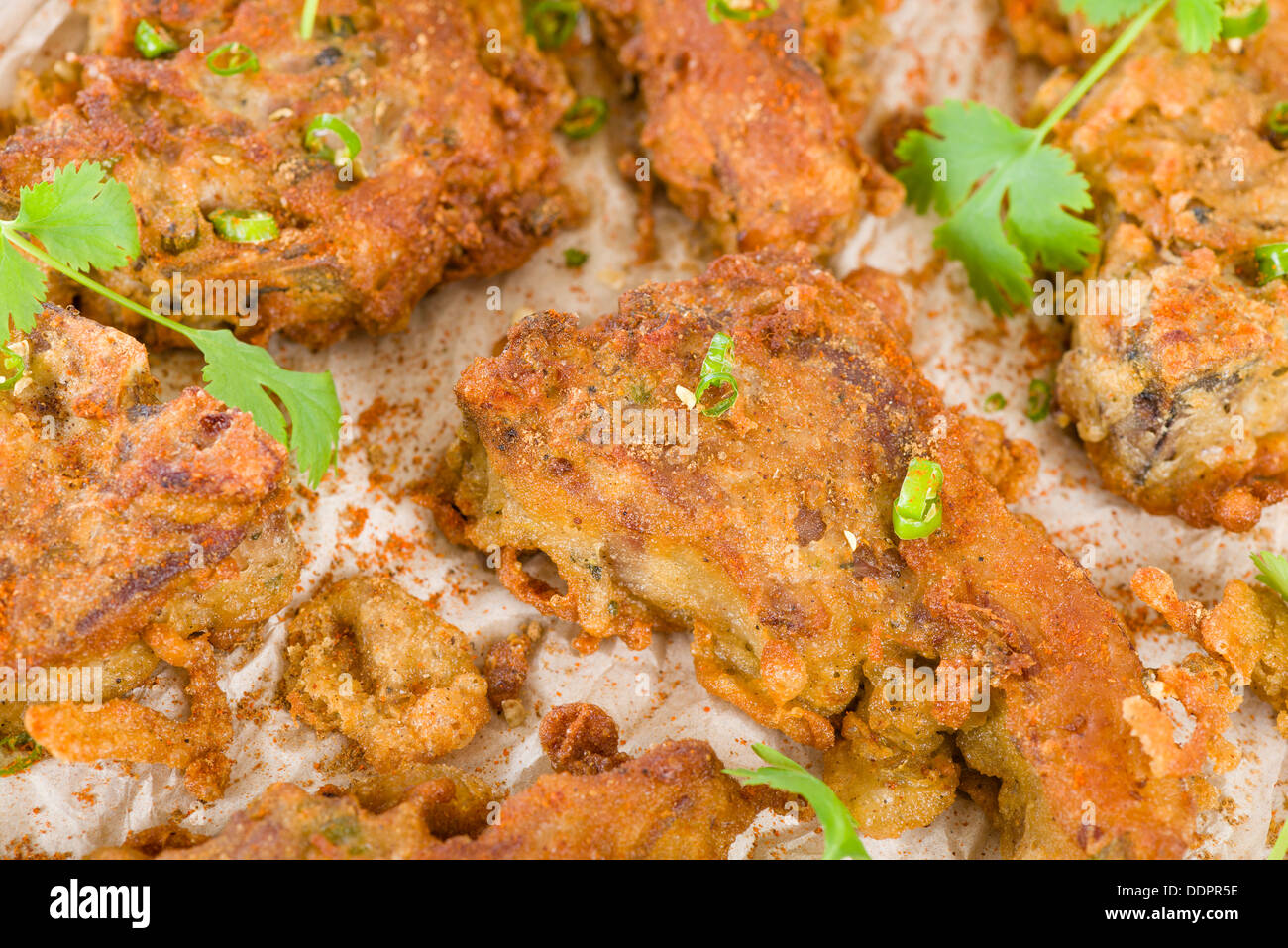 Mutton Chaap - Fried battered lamb cutlets and chaat masala Stock Photo ...