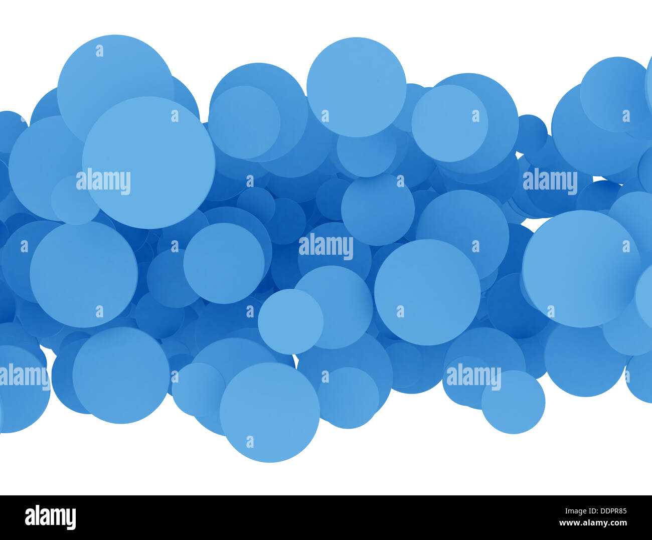 Abstract blue 3d circles. High resolution 3d render Stock Photo - Alamy