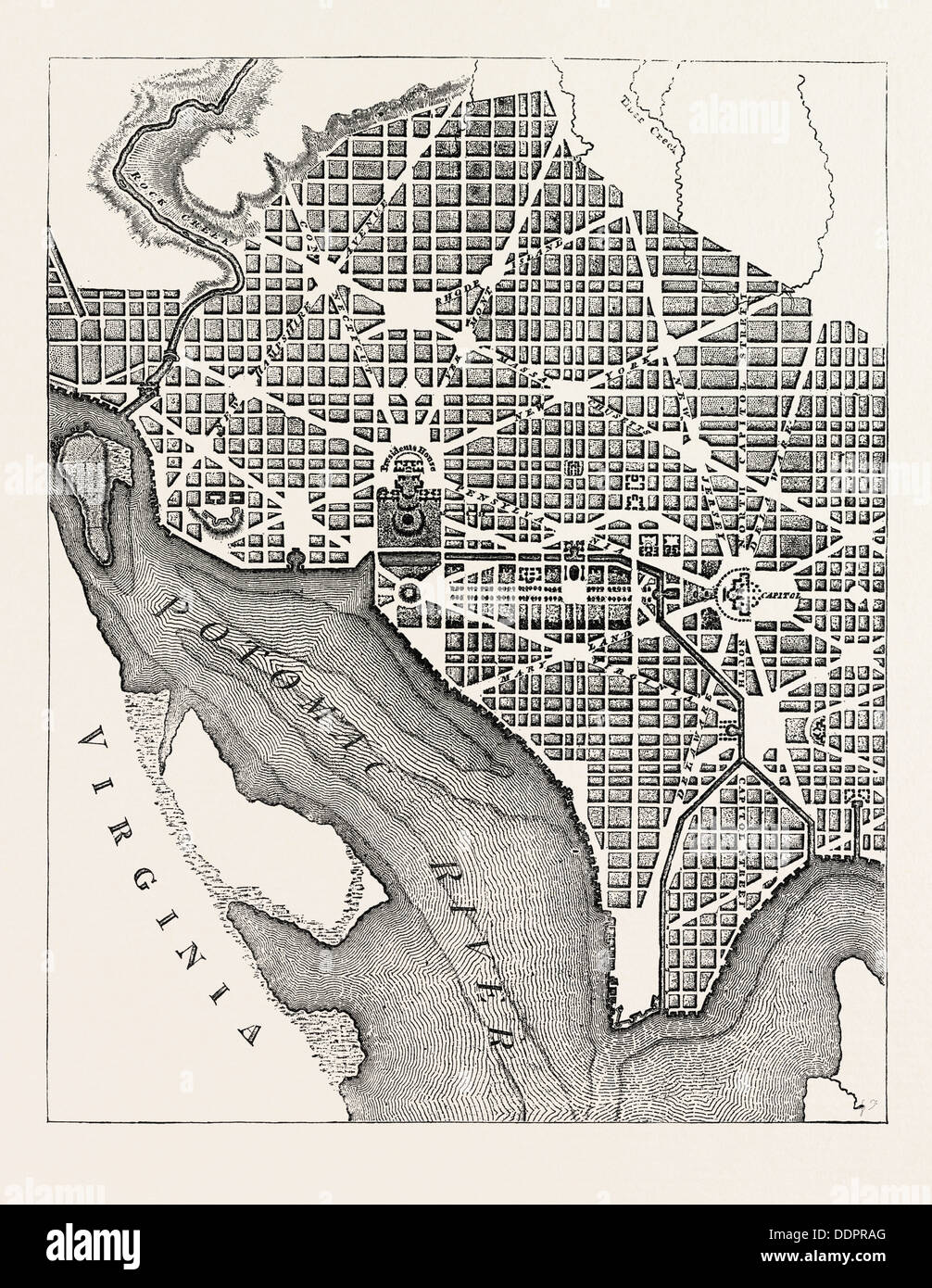 Plan of washington hi-res stock photography and images - Alamy