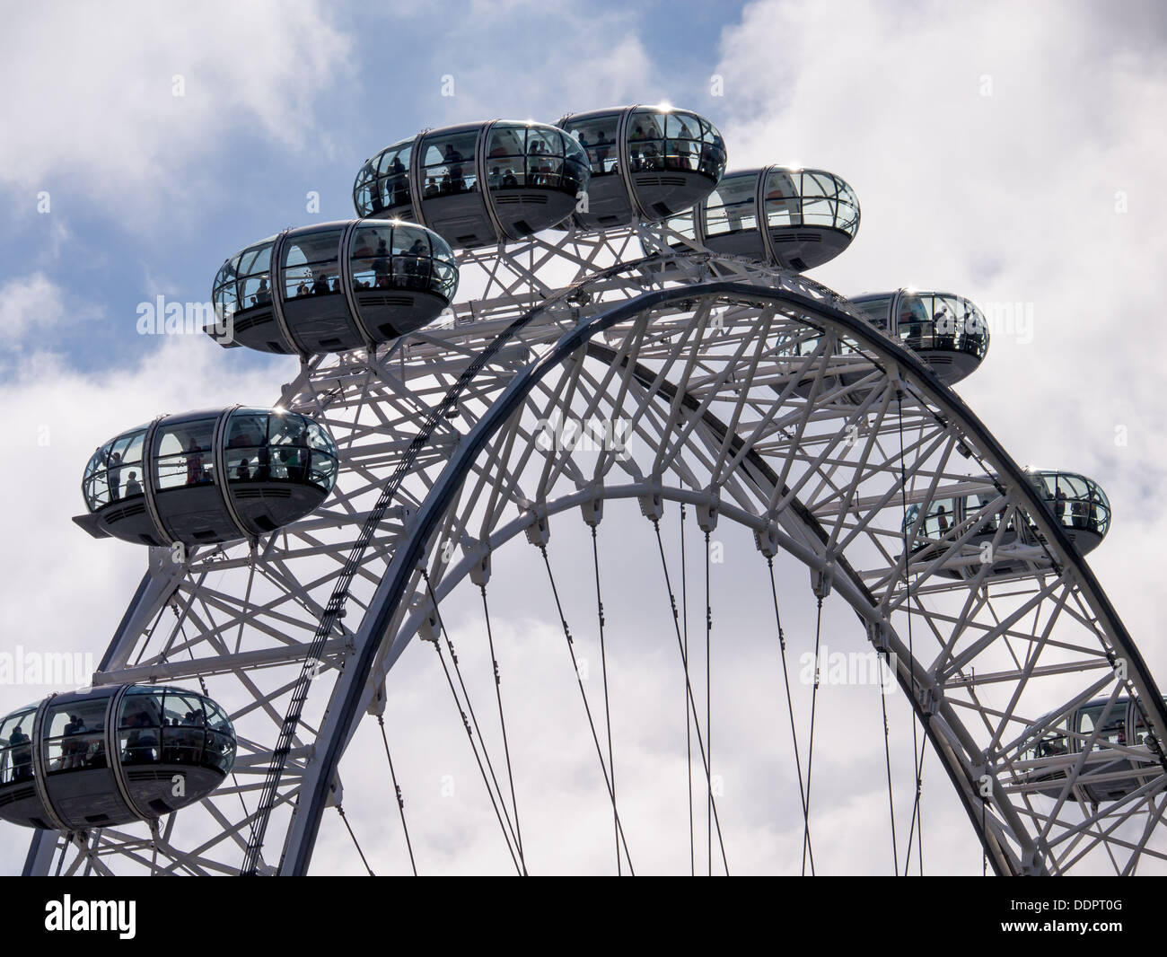 Capsules on the London Eye, London 2013 Stock Photo - Alamy