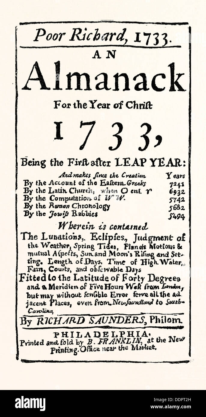 Poor Richards Almanac