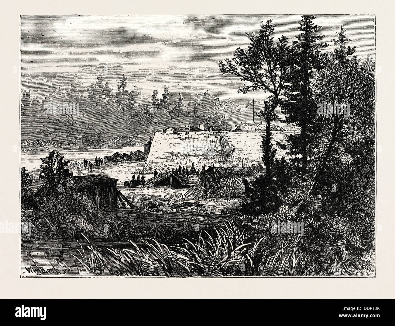 Engraving of the fort duquesne hi-res stock photography and images - Alamy
