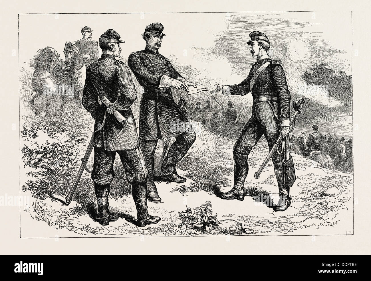 McCLELLAN AT THE BATTLE OF ANTIETAM, AMERICAN CIVIL WAR, UNITED STATES ...