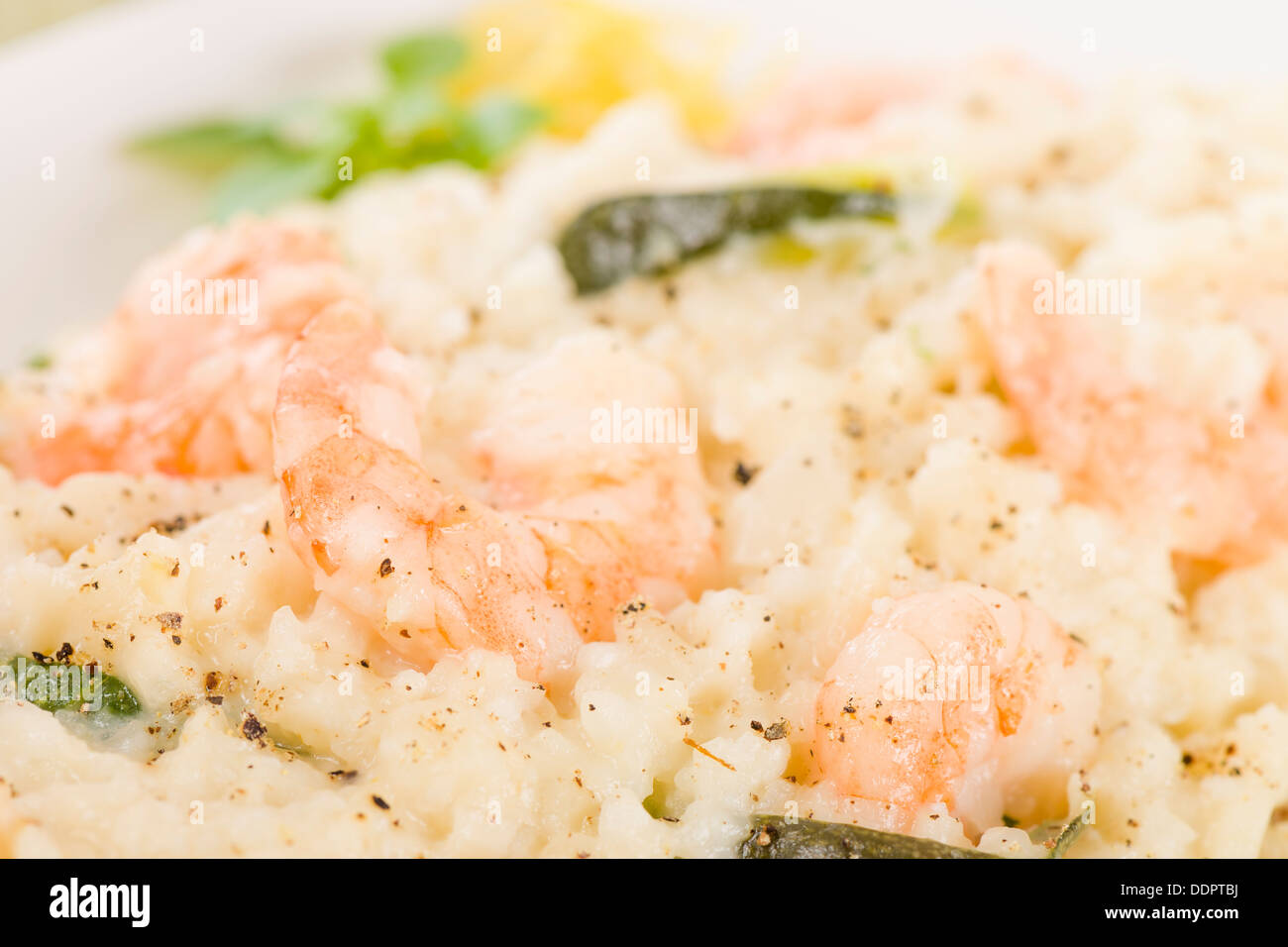 Prawn Risotto Bianco - King prawn risotto with creamy white wine sauce ...