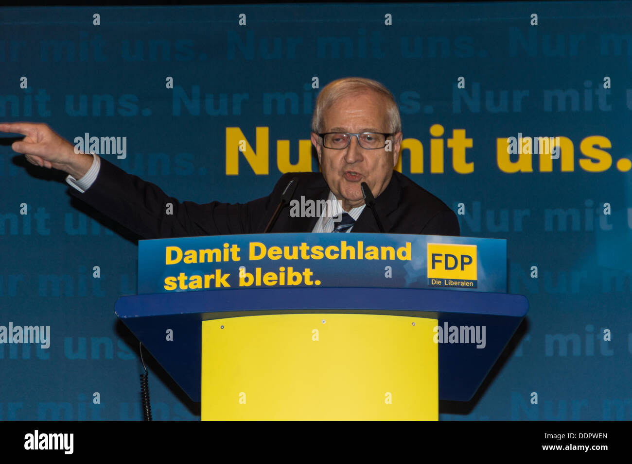 Kiel, Germany. 05th Sep, 2013. Rainer Bruederle, the leading candidate ...