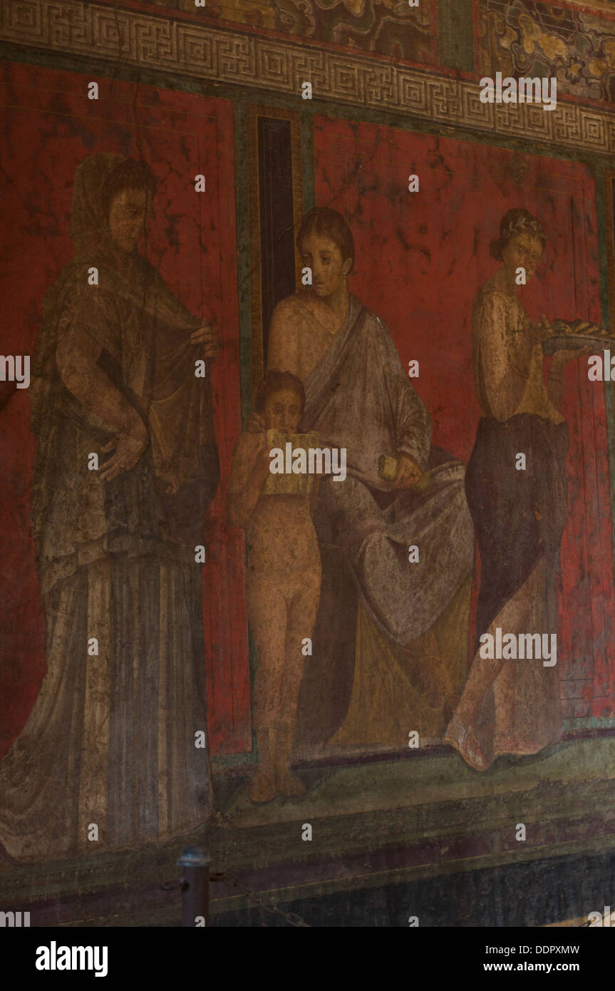 In the shadow of Vesuvius, the ruins of Pompei - Villa of the Mysteries ...