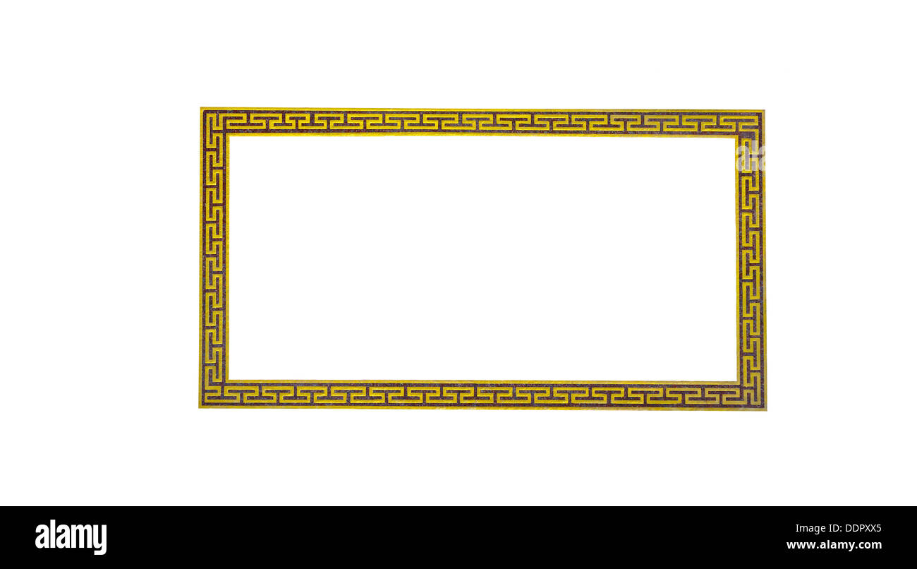 chinese traditional window frame on the white background Stock Photo ...