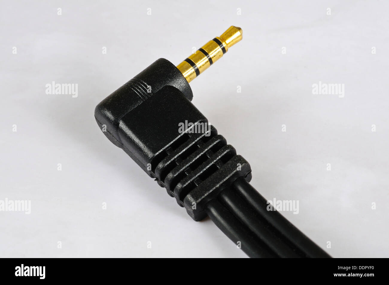 Stereo TRRS mini jack plug against a white background Stock Photo - Alamy
