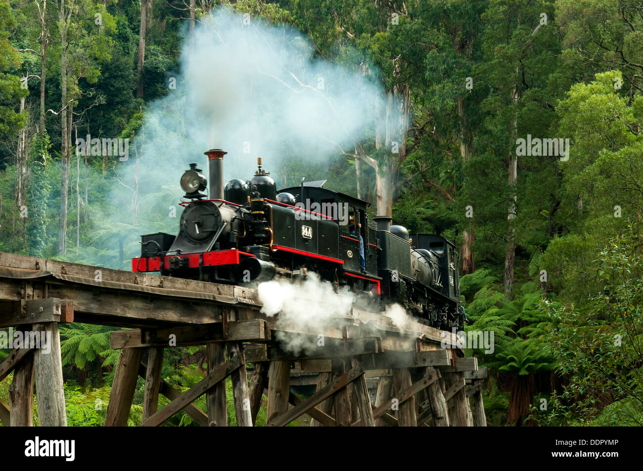 Beautiful train on bridge hi-res stock photography and images - Alamy