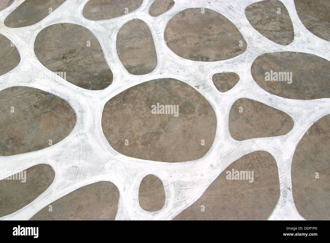 Painting of stone pattern on the walkway, Patterns on the floor Stock ...