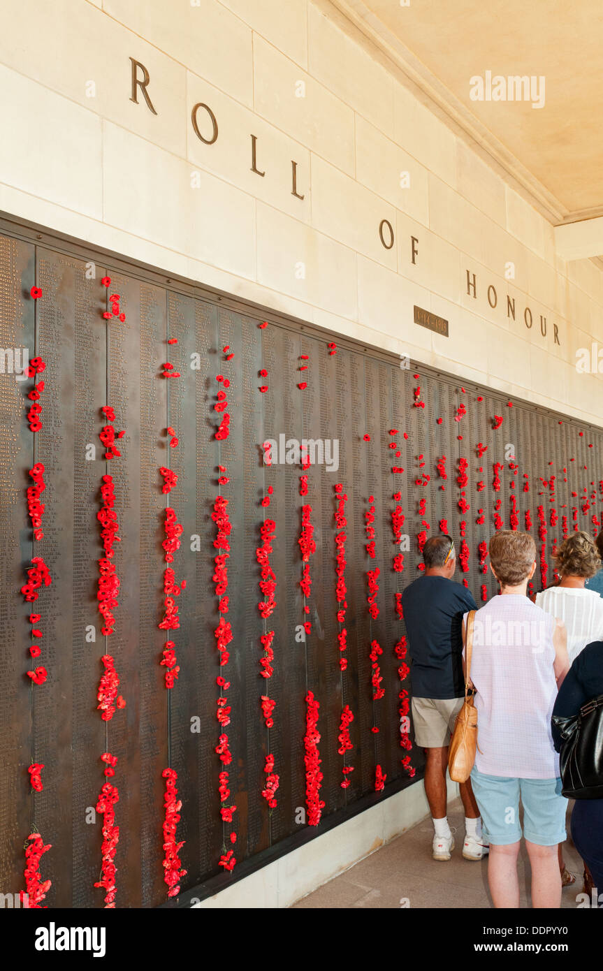 Roll of Honour, War Memorial, Canberra, ACT, Australia Stock Photo - Alamy