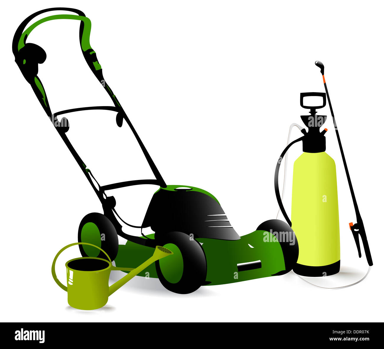 Modern garden tools Stock Photo - Alamy