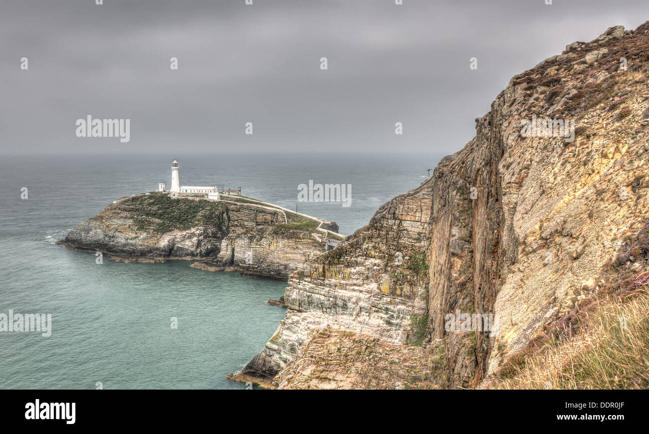 The Lighthouse at south stack Stock Photo - Alamy