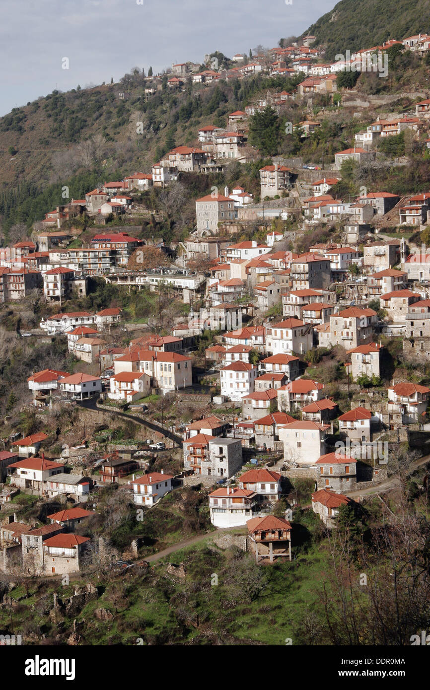 Lagkadia town, traditional gortynian town. Arcadia, Peloponnese, Greece ...