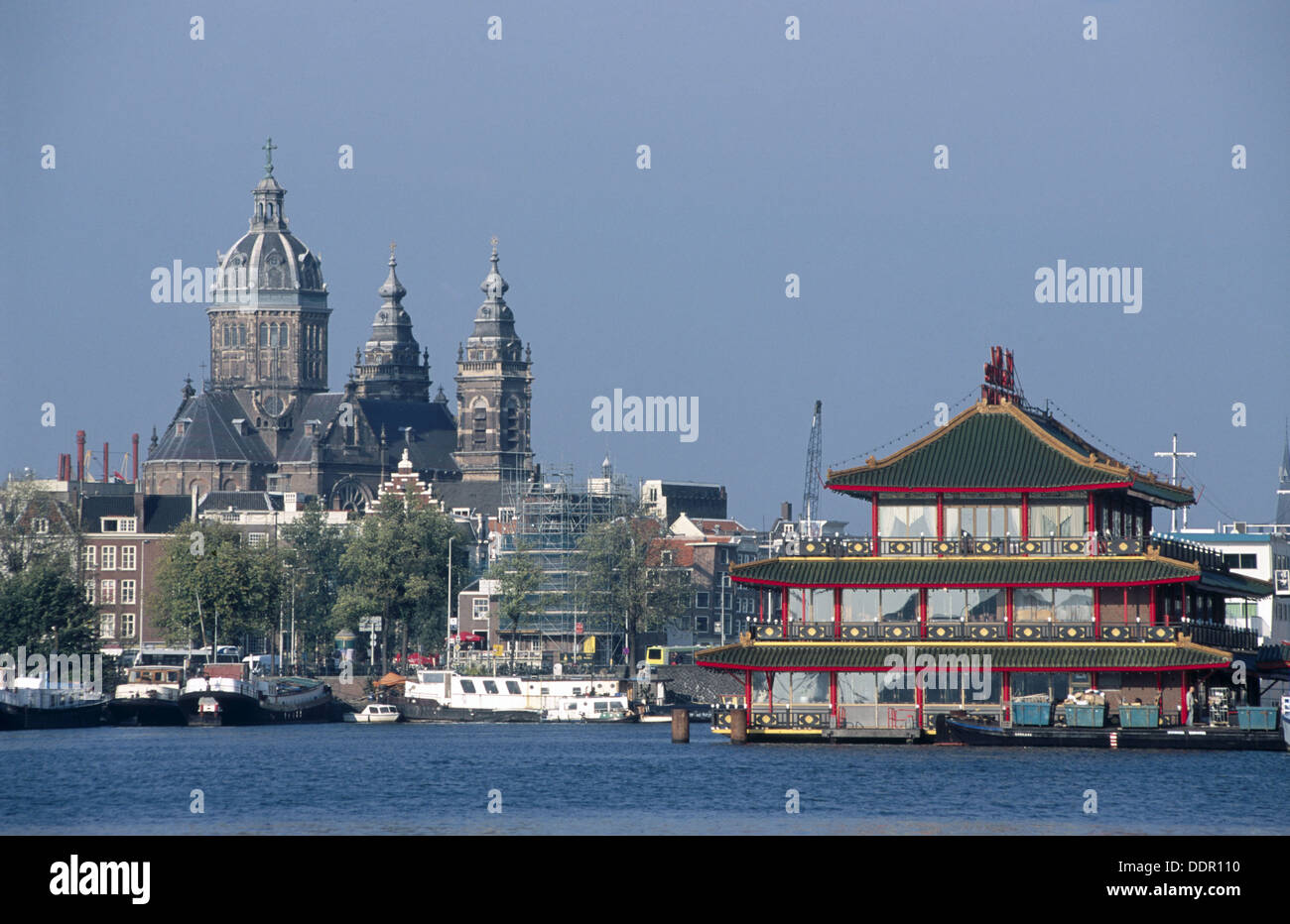 Sea Palace floating Chinese restaurant, Amsterdam. Holland Stock Photo ...