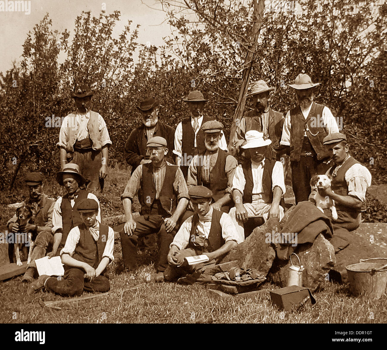 Agricultural workers Victorian period Stock Photo, Royalty Free Image ...