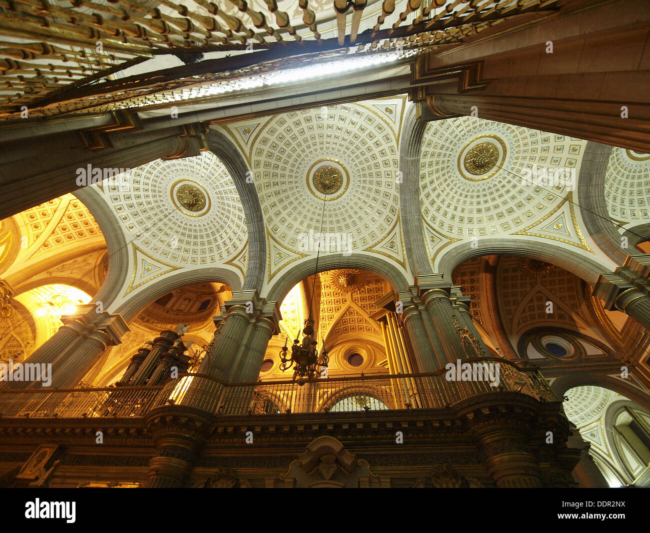 Cathedral Ceilings. Puebla. Mexico Stock Photo - Alamy