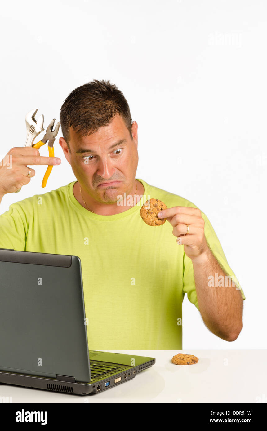 Frustrated computer user hi-res stock photography and images - Alamy
