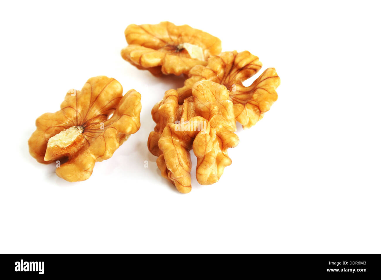 Walnuts isolated on white background Stock Photo - Alamy