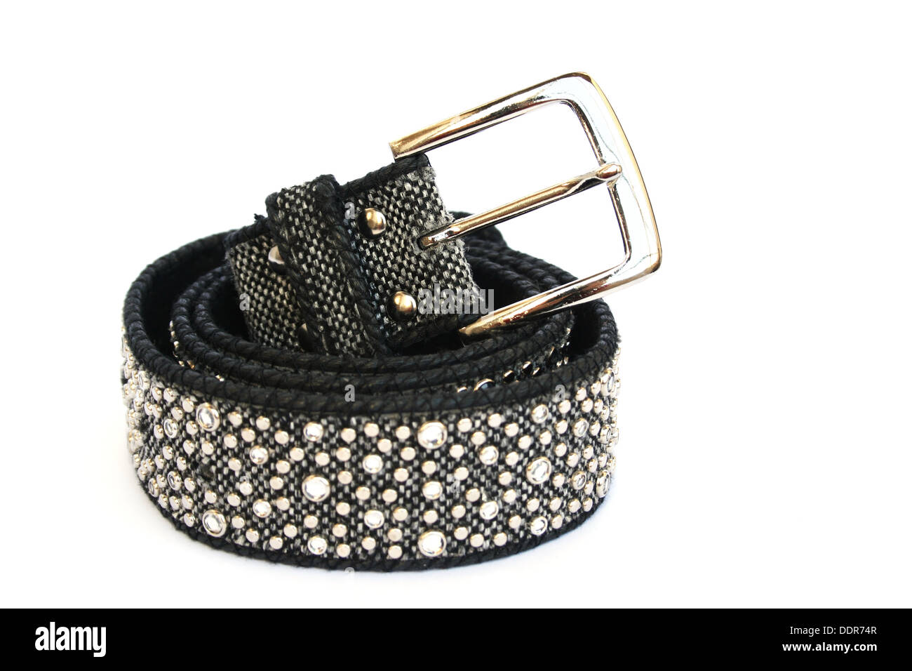 Stylish belt isolated on white background Stock Photo - Alamy