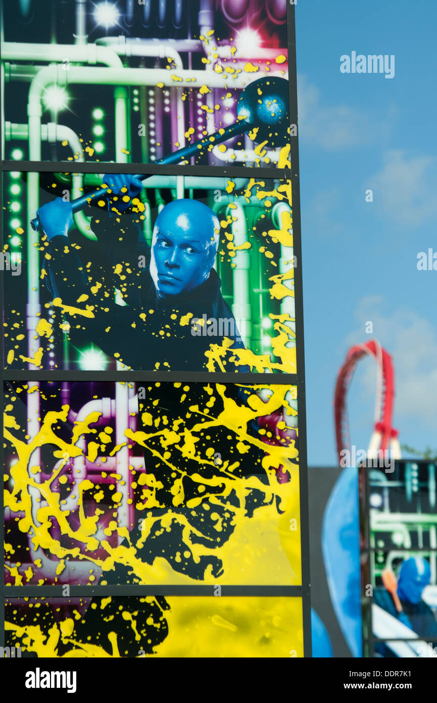 Blue Man Group Billboard at Sharp Aquos Theatre, Universal CityWalk ...