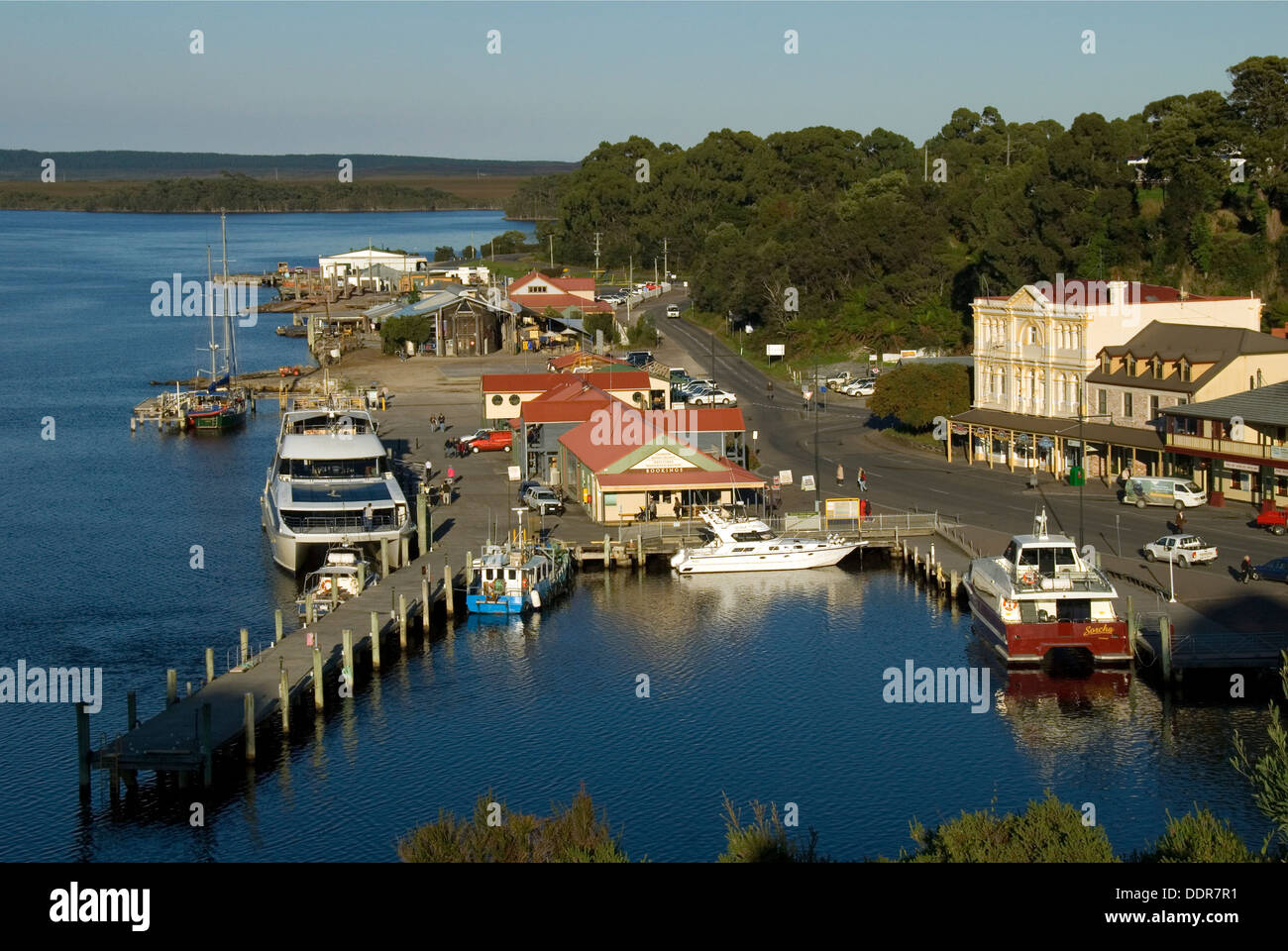 Strahan Waterfront, Tasmania, Australia Stock Photo - Alamy