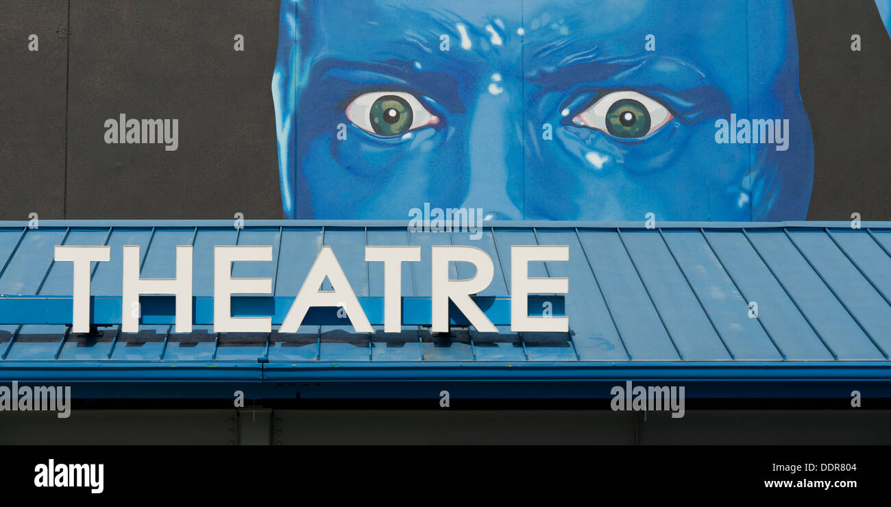 Blue Man Group Billboard at Sharp Aquos Theatre, Universal CityWalk ...