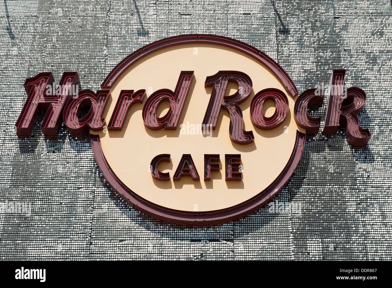 Hard Rock Cafe sign at the Universal Studios, Orlando, Florida, USA ...