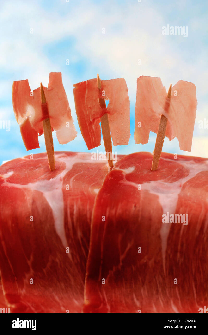 Ham and letters Stock Photo - Alamy