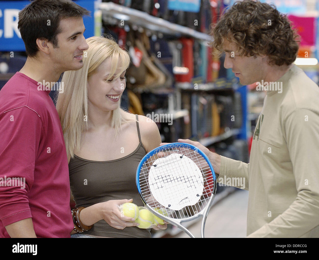 Sport shop interior tennis hi-res stock photography and images - Alamy