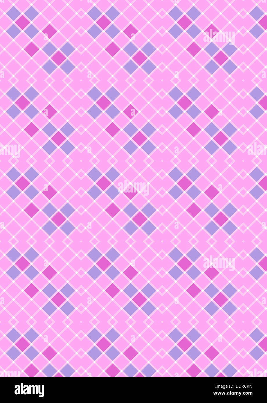 Crimson pink checkered background with blue and purple squares Stock ...