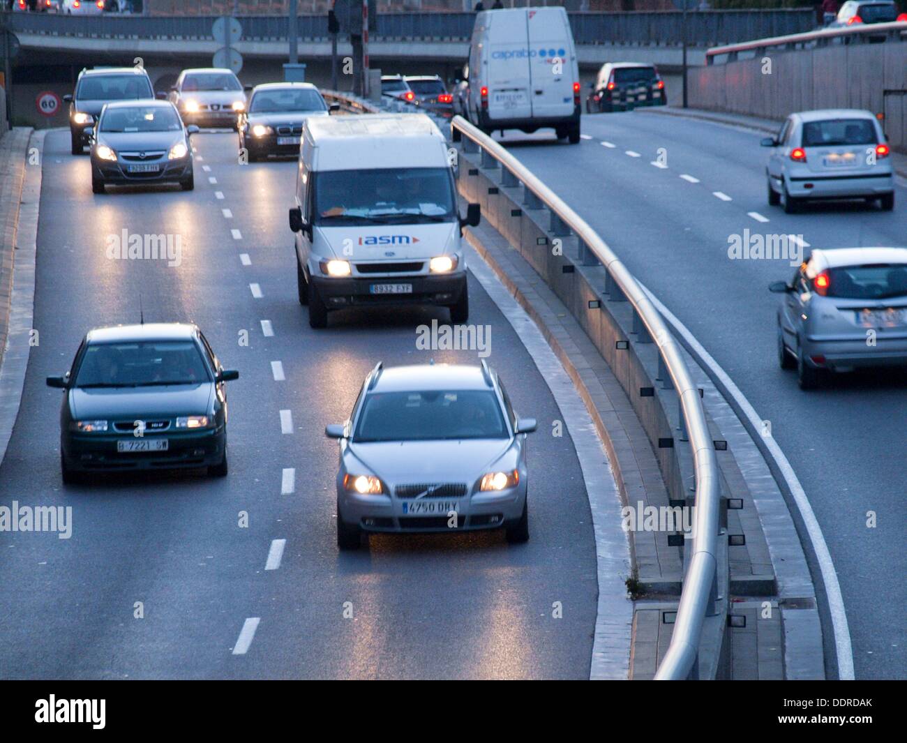 Traffic Jam Barcelona Spain High Resolution Stock Photography and ...