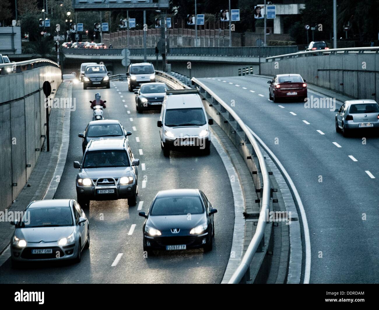 Traffic Jam Barcelona Spain High Resolution Stock Photography and ...