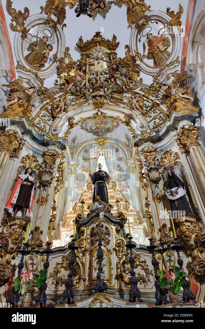 The main chapel and side altars by Aleijadinho. Rococo Catholic Stock ...